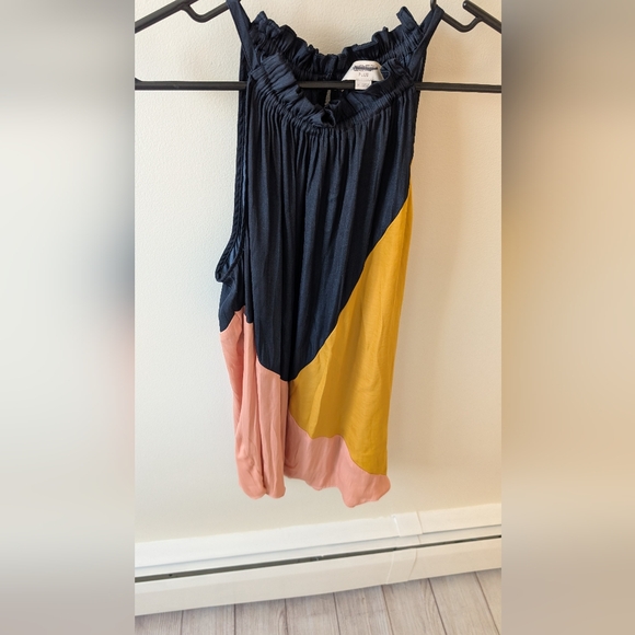 LOFT | Tops | Loft Plus Colorblock Flowy Sleeveless Blouse Size 4 ...